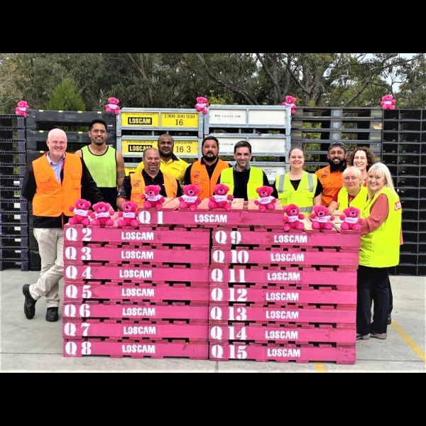 National Breast Cancer Foundation - Loscam Pink Pallet Campaign 2022