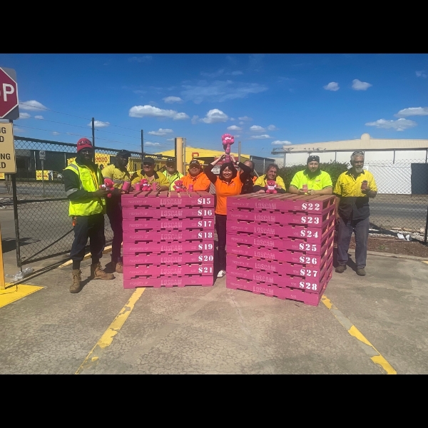National Breast Cancer Foundation - Loscam Pink Pallet Campaign 2022